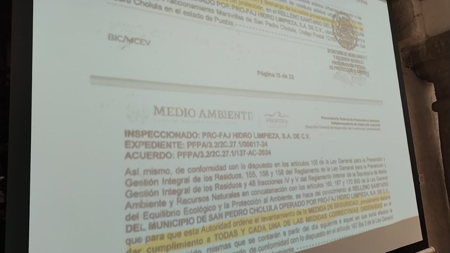 Juez ordena a Profepa volver a colocar sellos de clausura en relleno ...