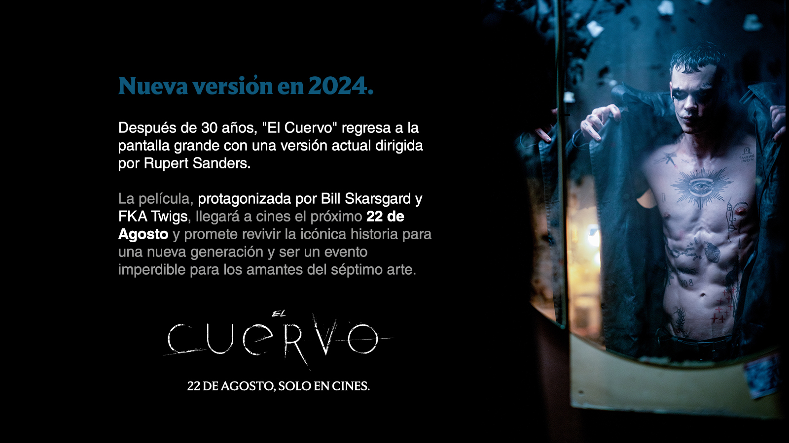 Conoce siete datos impactantes y ve el avance de 'El Cuervo', película ...